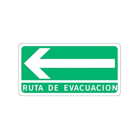 Ruta De Evacuación Izquierda Lum Fábrica De Señalética Apizaco
