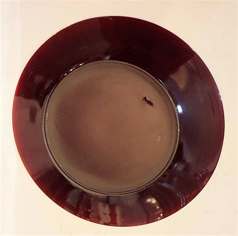 Royal Ruby Red Dinner Plate 9 Mcm Vtg Anchor Hocking Glass Plates