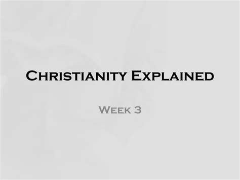 Ppt Christianity Explained Powerpoint Presentation Free Download Id 2268026