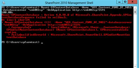 sharepoint enterprise error action 4 0 5 0 upgrade
