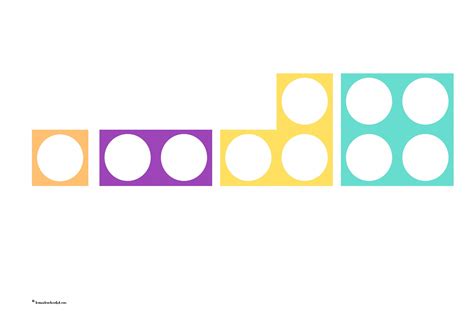 Numicon Style Number Line 0 10 Printable Teaching Resources Print