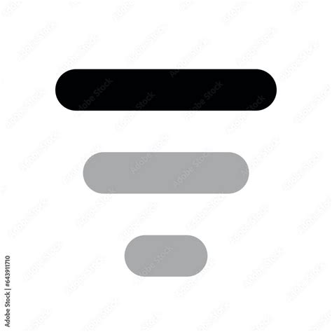 Sort Icon Arrange Symbol Order Illustration Sorting Emblem Filter Icon Organize Symbol