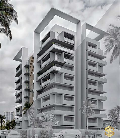 An Apartment Design Proposal For A 2000 Square Meter Plot Size The