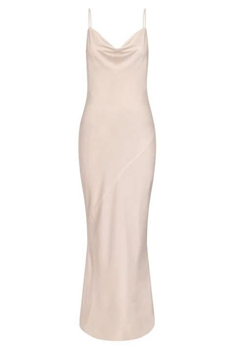 Shona Joy Luxe Bias Cowl Slip Dress Porcelain Shona Joy