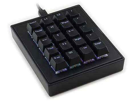 20 Key Programmable Macropad Click Rgb Backlit Falcon 20 Falcon20 Blk Rgb Blue The Keyboard