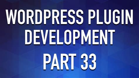 Wordpress Plugin Development Part 33 Create A Custom Taxonomy Manager Youtube