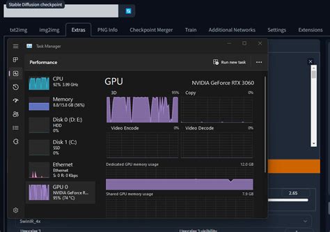 does automatic1111 use both cpu and gpu my cpu usage is pretty high