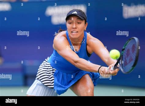 Jessica Pegula In Action During A Womens Singles Match At The 2023 Us