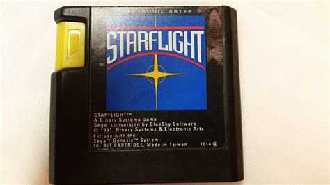 Starflight Game Cartridge Only Sega Genesis
