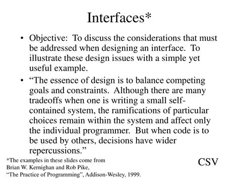 Ppt Interface Design Considerations Balancing Competing Goals