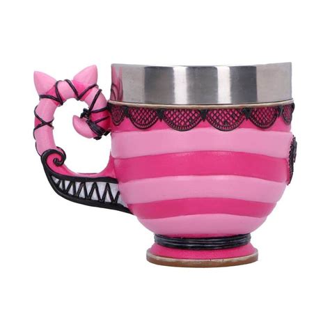 Alice In Wonderland Pinkys Up Cheshire Cat Tea Cup Nemesis Now