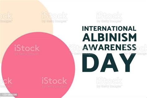 국제 백색증 인식의 날 6월 13일 휴일 개념입니다 텍스트 비문이 있는 배경 배너 카드 포스터용 템플릿입니다 벡터 Eps10 그림입니다 0명에 대한 스톡 벡터 아트 및 기타