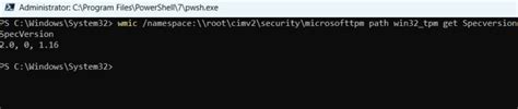 Find The Tpm Version On A Computer Using Powershell
