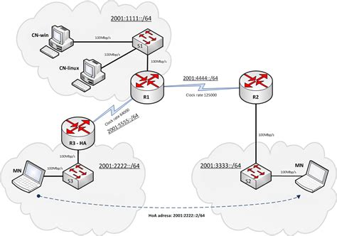 Ipv6 Mobility Testing Topology Network Paths Of R0pa