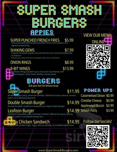 Glitch Retro Arcade Bar Menus In Vancouver British Columbia Canada