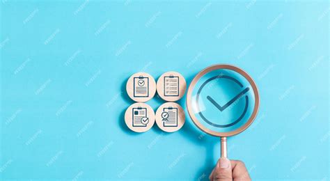 Premium Photo Document Approval Concept Magnifying Glass Focus To Approved Document Icon On