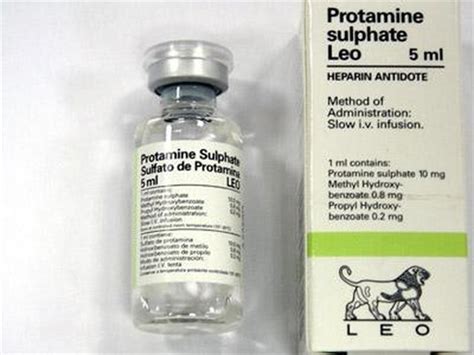Protamine Sulfate Injection Usp 50mg 5ml 10mg Ml 5ml 57 Off