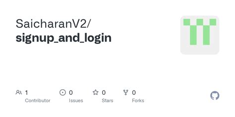 Github Saicharanv Signup And Login