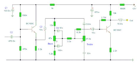 Ro Electronica Schema Preamplificator Audio Tranzistorizat Cu Control De Ton