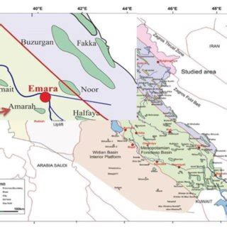 Location Map For Amarah Oil Field ‎ 9 Mishrif Formation Is An