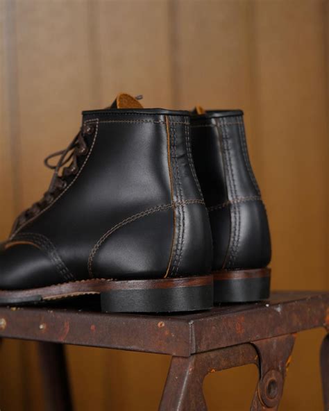 Red Wing Shoes 9060 Beckman Flat Box Black Klondike Limbro Denim