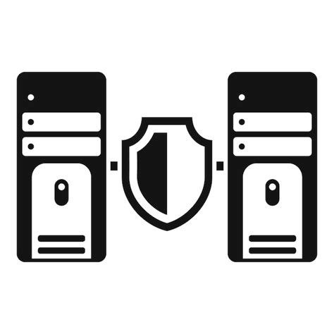 Premium Vector Server Authentication Icon Simple Illustration Of