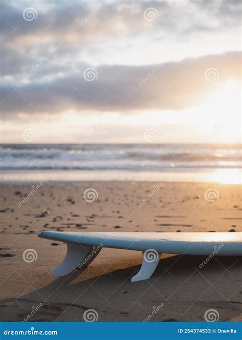 Surfboard On The Beach Close Up Stock Image Image Of Beach Waves