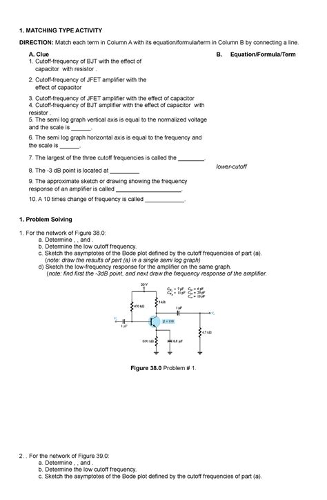 Electronic Circuits Analysis And Design Practice Problem 6 1