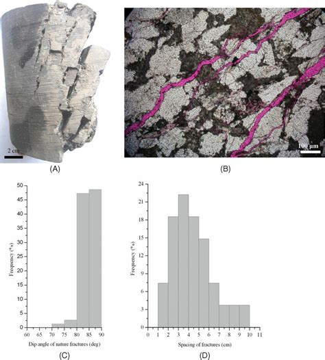 Natural Fractures In Medium Grained Sandstones In The Cores Of The