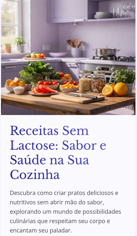 Receitas Sem Lactose Sabor E Saúde Na Sua Cozinha José Tales L