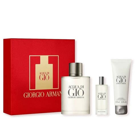 Set De Regalo De Perfume Giorgio Armani Acqua Di Gio Para Hombre 100 Ml