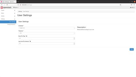 navigate through the openstack dashboard menu ubuntu