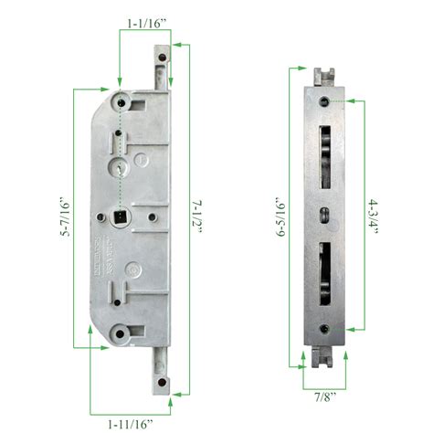 Milgard Passive Mortise Multi Point Lock For Sliding Door Door And