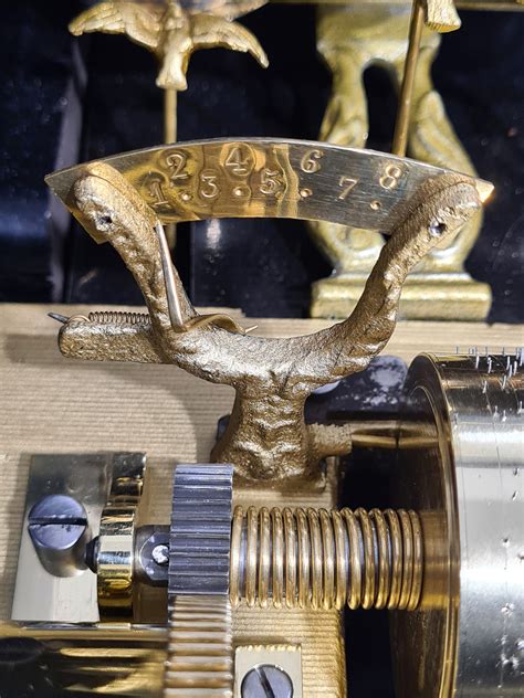 Antique 6 Bell Music Box With Dancing Dolls By Alfred Junod C 1885 Vincent Freeman Antiques