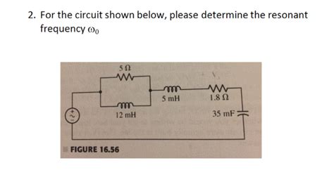 Solved For The Circuit Shown Below Please Determine The