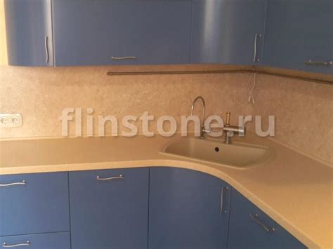 Акриловая столешница для кухни из Hanex D003 в ЖК "Зелёные аллеи ...