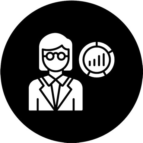 Premium Vector Vector Design Data Scientist Female Icon Style