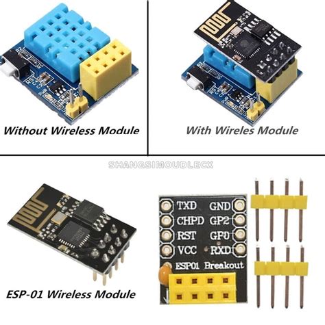 Esp8266 Dht11 Temperature Humidity Esp 01 01s Wifi Wireless Module Pin Adapter Eur 1 19