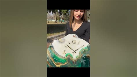 настінний годинник ручної роботи з епоксидної смоли 🌷 Youtube