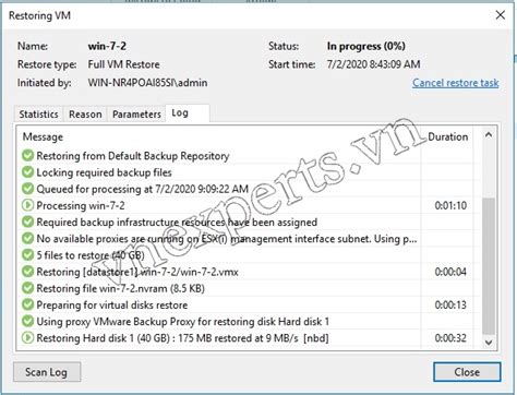 Hướng Dẫn Backup Và Restore Virtual Machine Dùng Veeam Backup