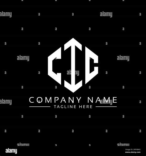 Cic Letter Logo Design With Polygon Shape Cic Polygon And Cube Shape