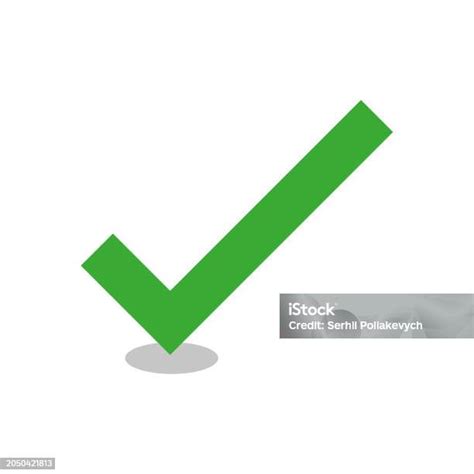 Tanda Centang Ikon Persetujuan Tanda Sukses Konfirmasi Simbol Validasi Ilustrasi Vektor Eps 10