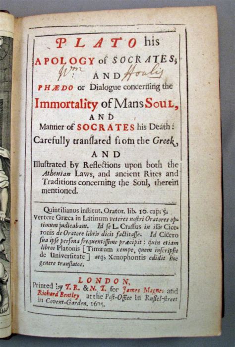 Apology Of Socrates Reflections On Great Literature