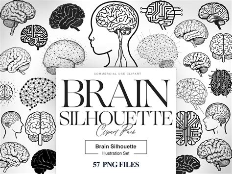 Brain Silhouette Clipart Brain Logo Medical Clipart Human Brain Png