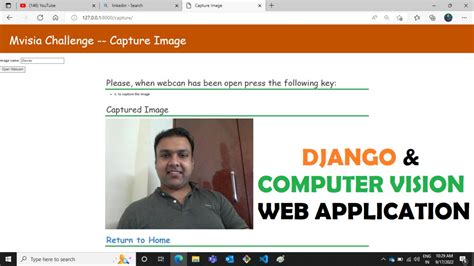 Gaurav Kumar Jain On Linkedin Django With Computer Vision Web Application In This Video You