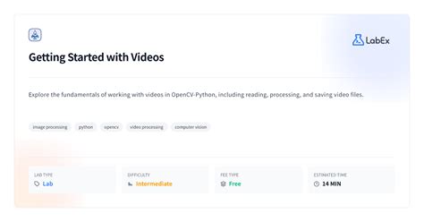 Getting Started With Videos In Opencv Python Labex