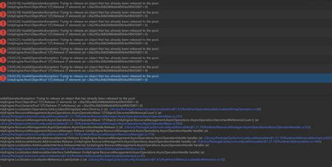 Localization Plugin Errors Out Every Time It Plays Invalidoperationexception Trying To Free An