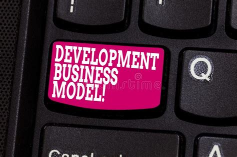 Word Writing Text Development Business Model Business Concept For Rationale Of How An