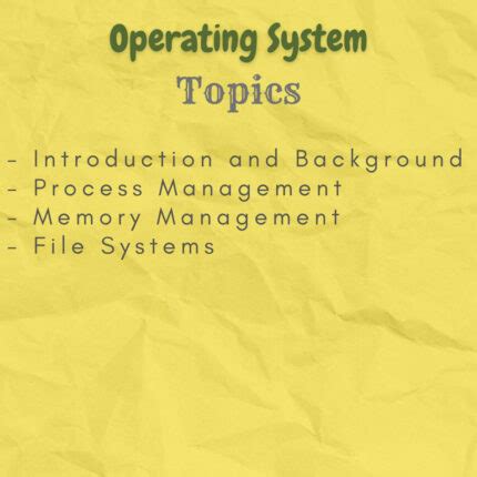 Operating System Notes OS Handwritten Notes PDF Download