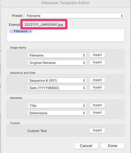 Solved How To Rename Files And Write Old Filename Into Ip Adobe Product Community 13345774